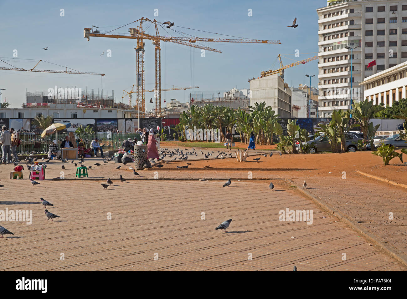 A town square in Casablance Morocco Stock Photo - Alamy