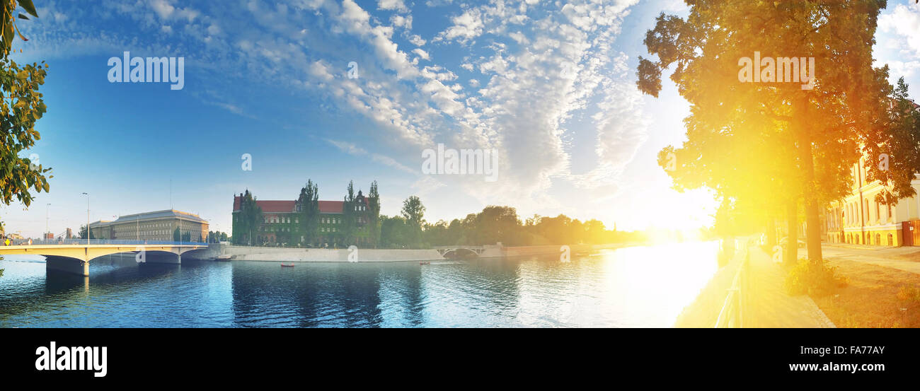Pretty view of the European town Stock Photo - Alamy