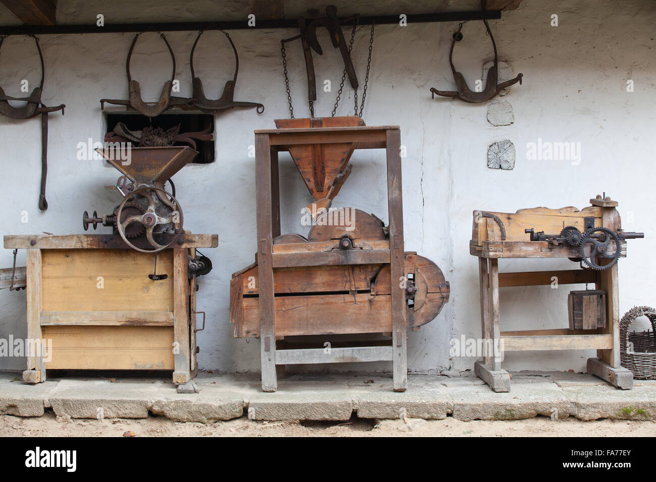 Old mills near barn Stock Photo - Alamy