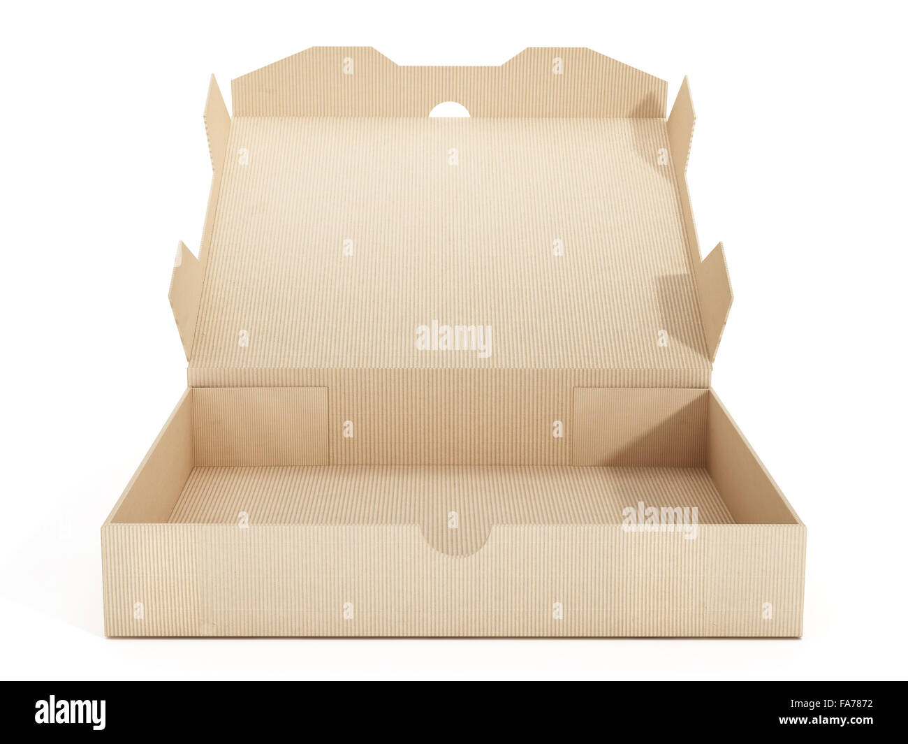 Isolated pizza boxes with one open Stock Photo - Alamy