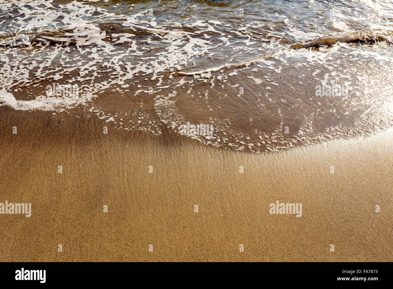 dream sand beach, Bali Indonesia, Nusa Penida island with blue sky ...