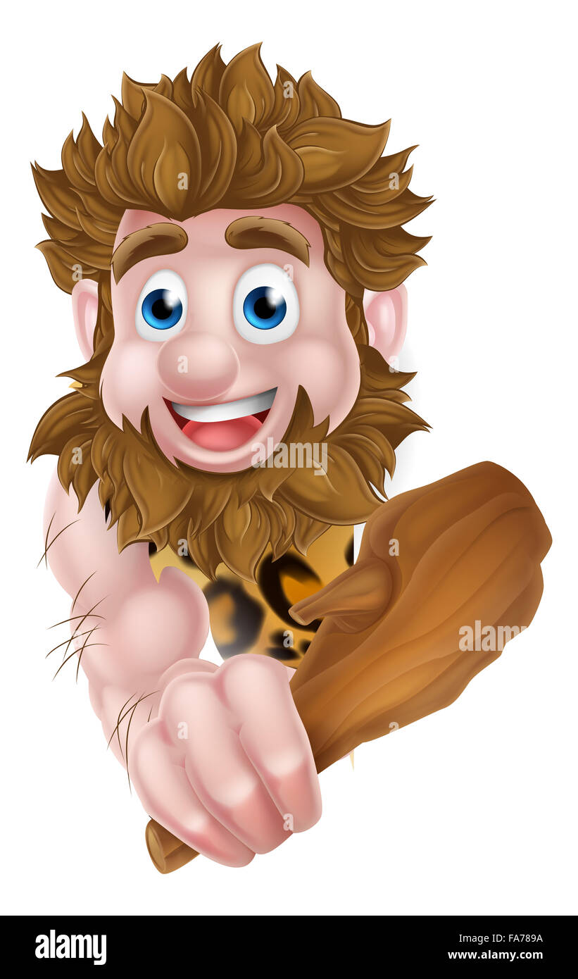 Cartoon caveman hi-res stock photography and images - Alamy