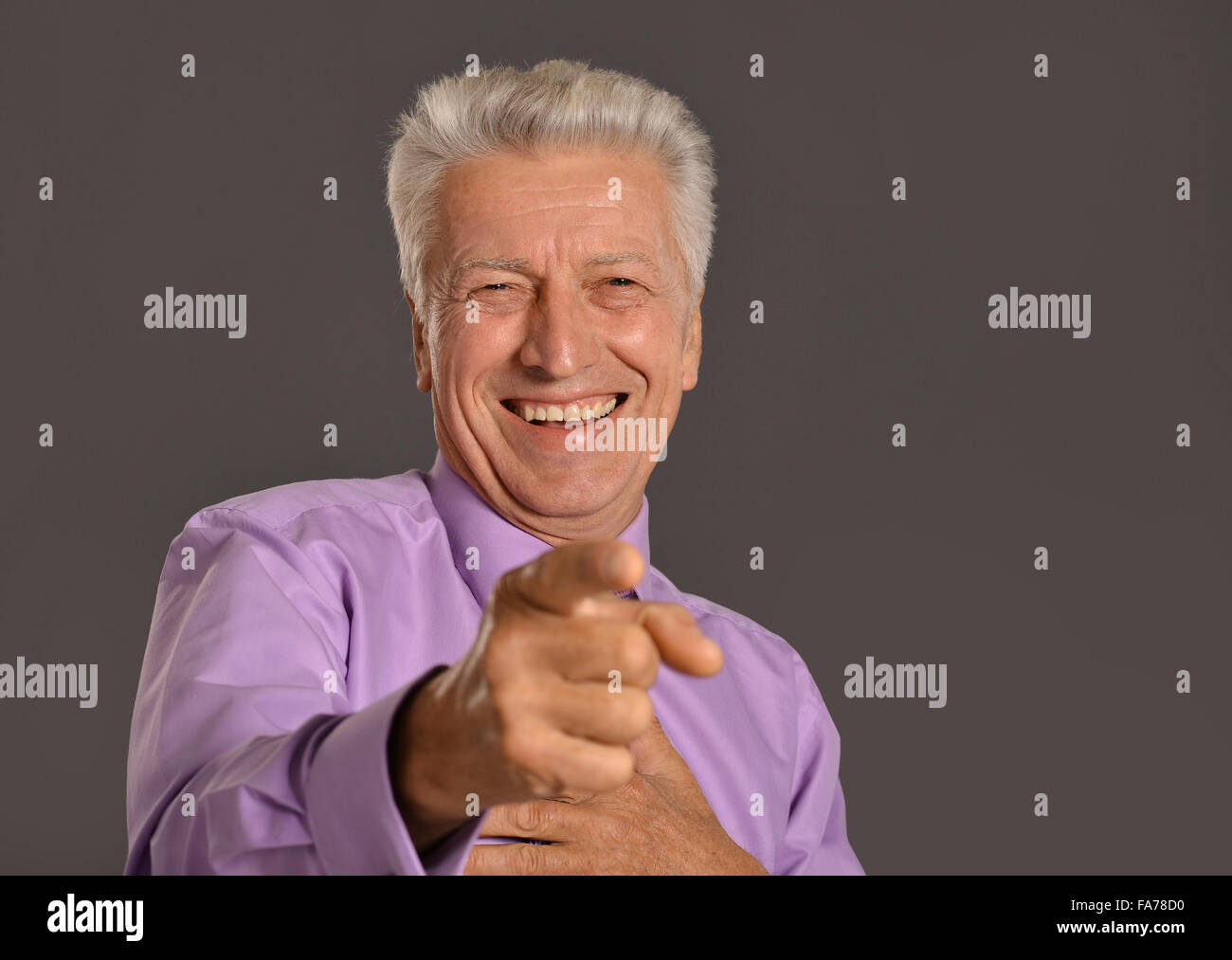Senior man thinking Stock Photo - Alamy