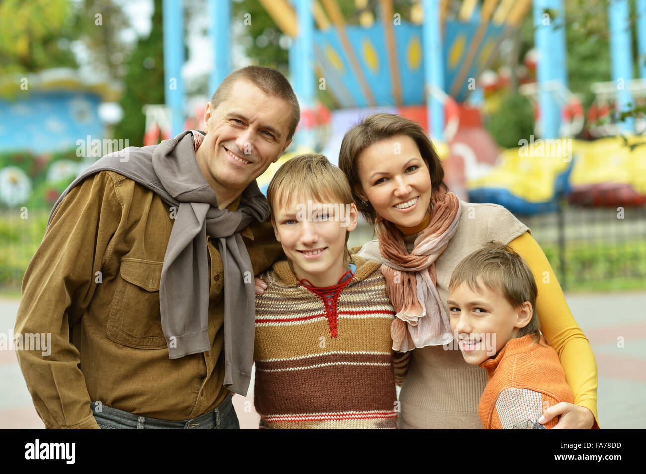 Portrait of family relaxing Stock Photo - Alamy