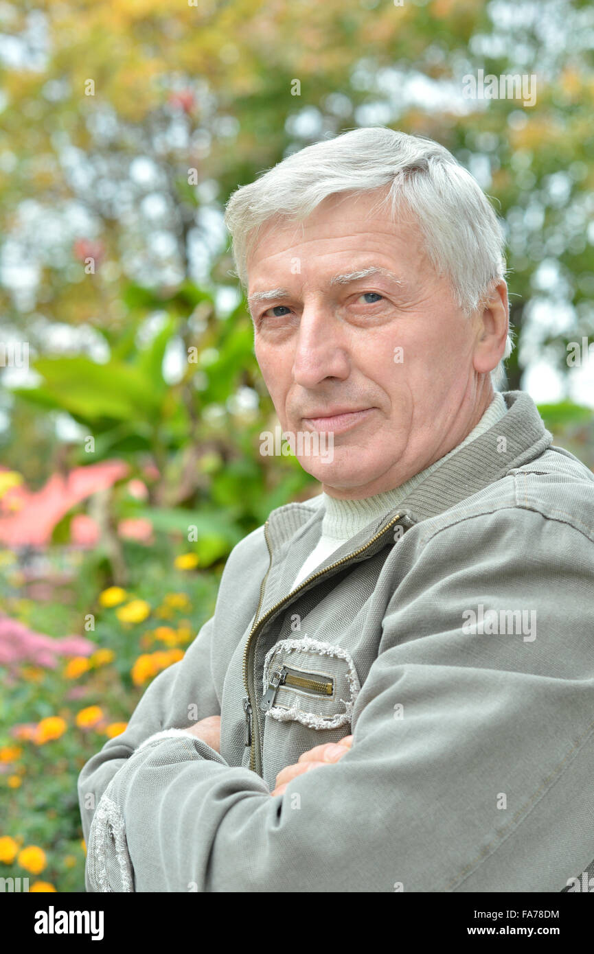 Old man look leaves hi-res stock photography and images - Alamy