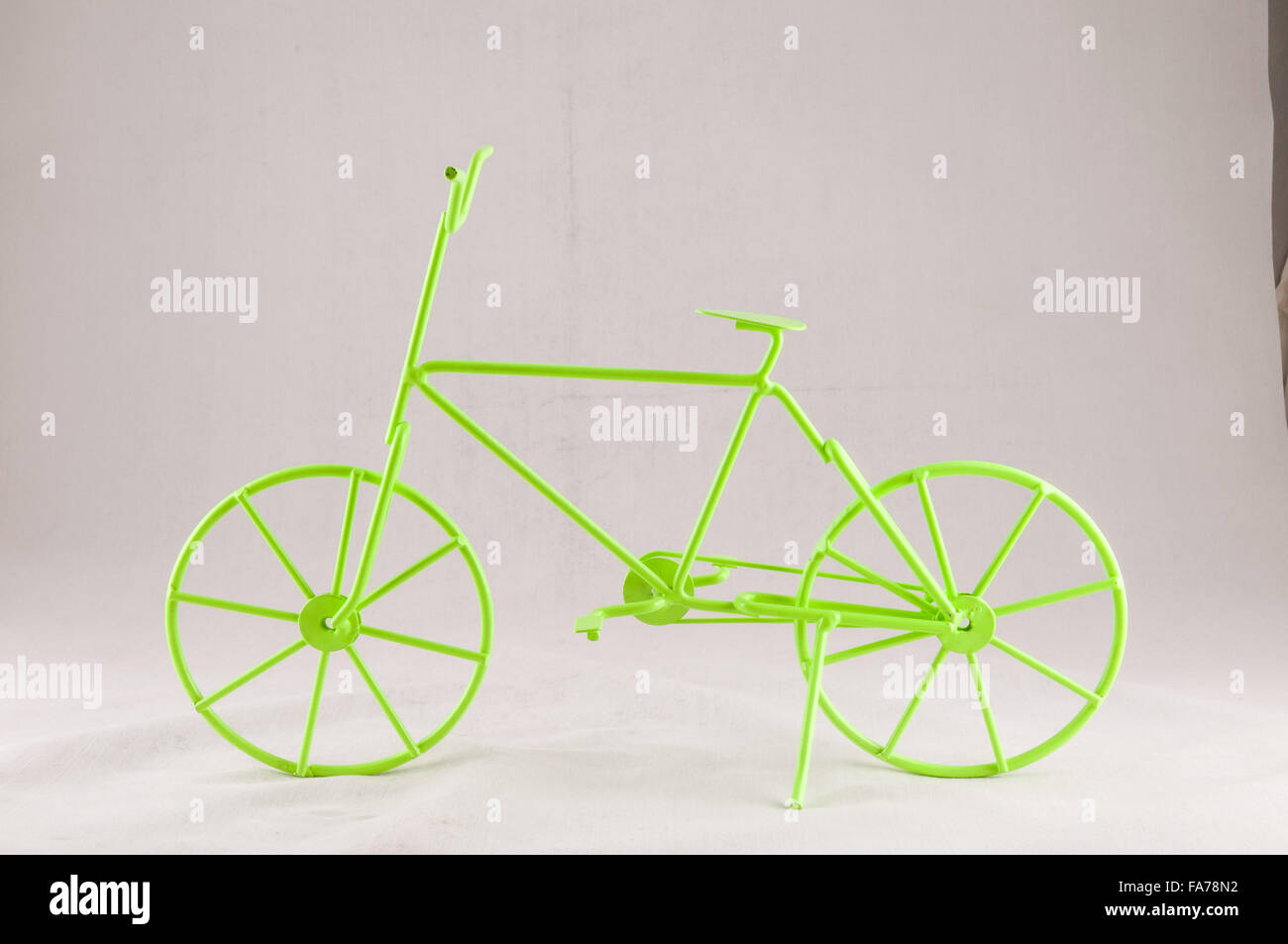 Green Ancient Bicycle Stock Photo - Alamy