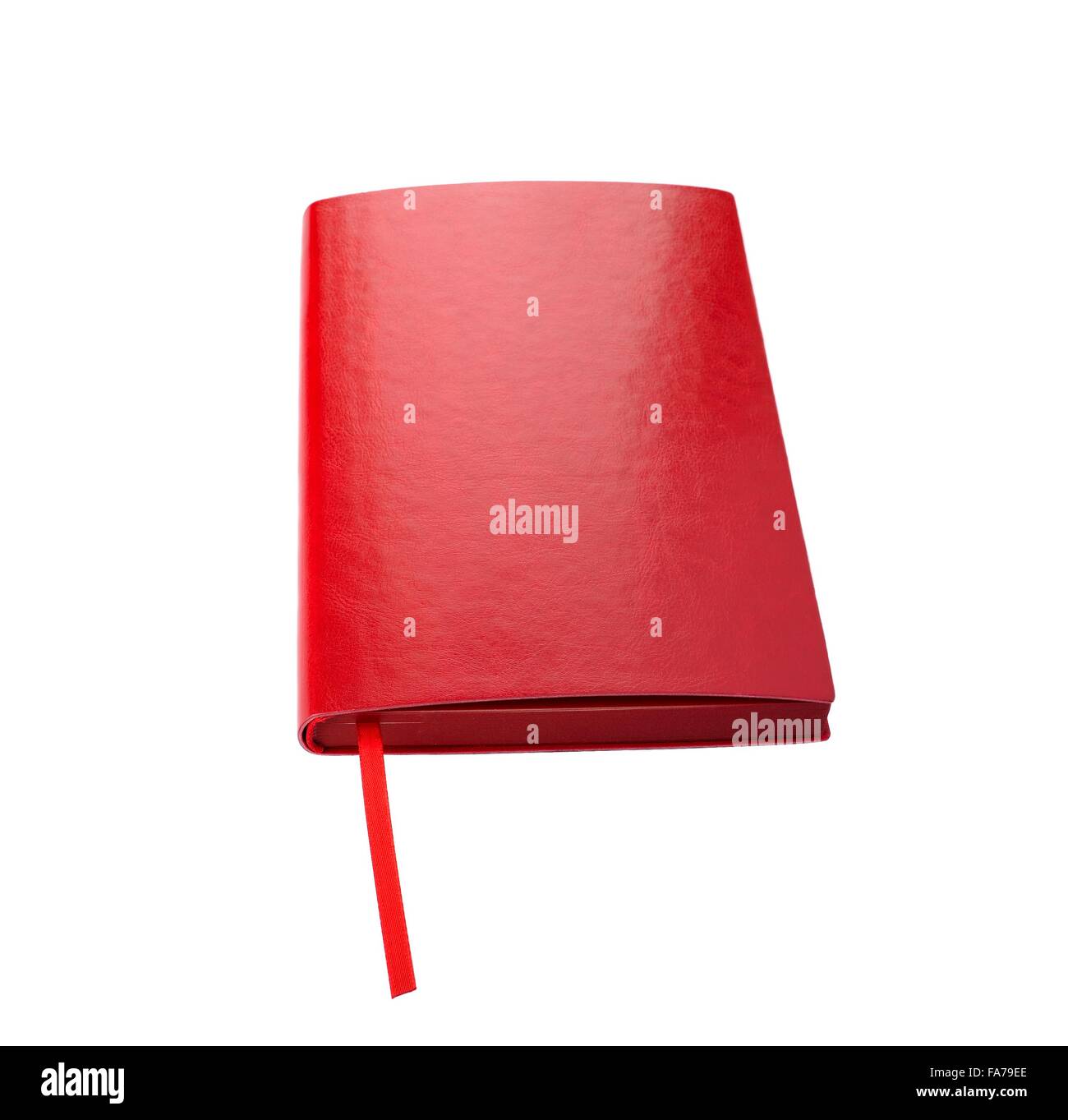 Diary red on a white background Stock Photo - Alamy