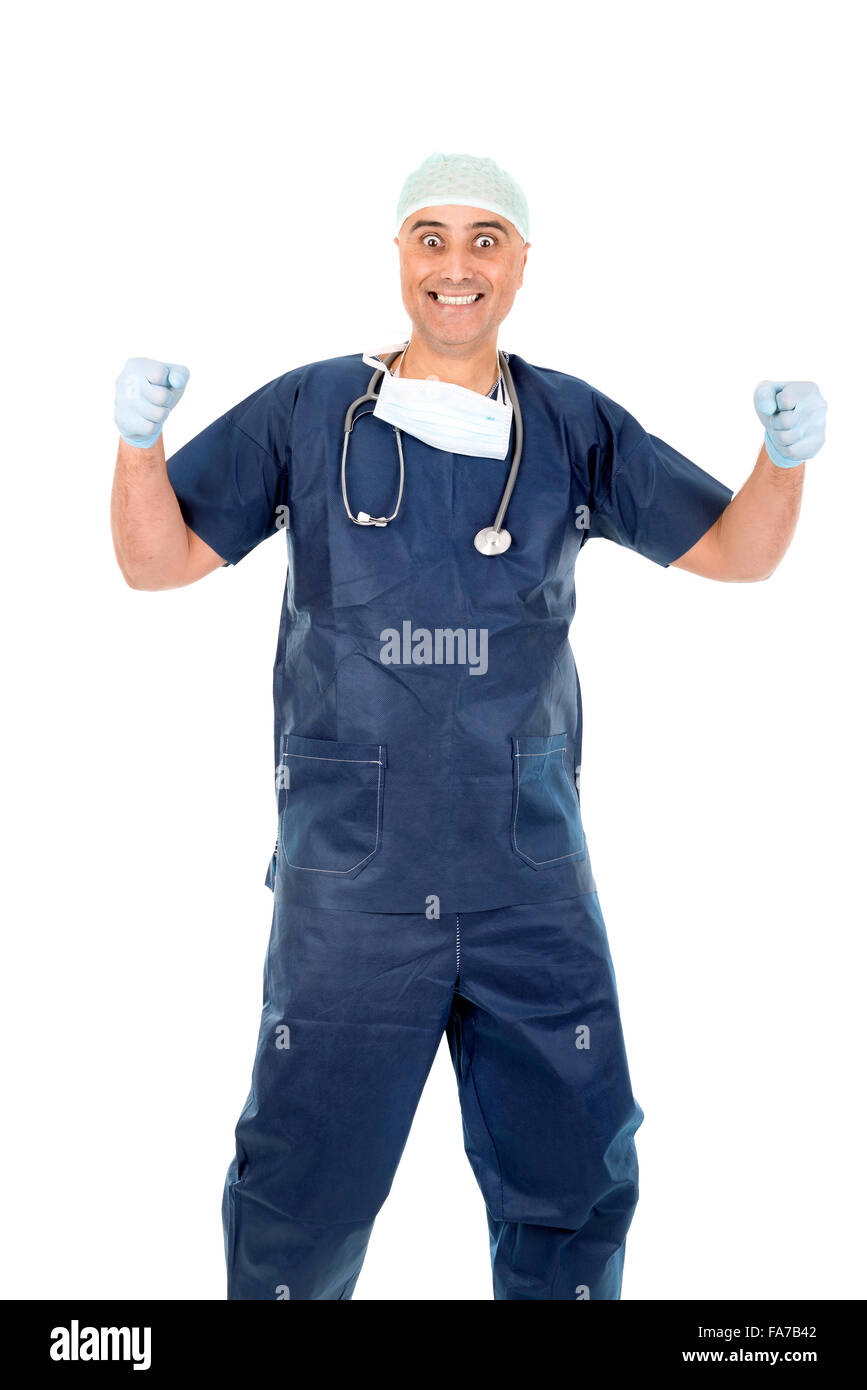 Happy doctor people in Cut Out Stock Images & Pictures - Alamy