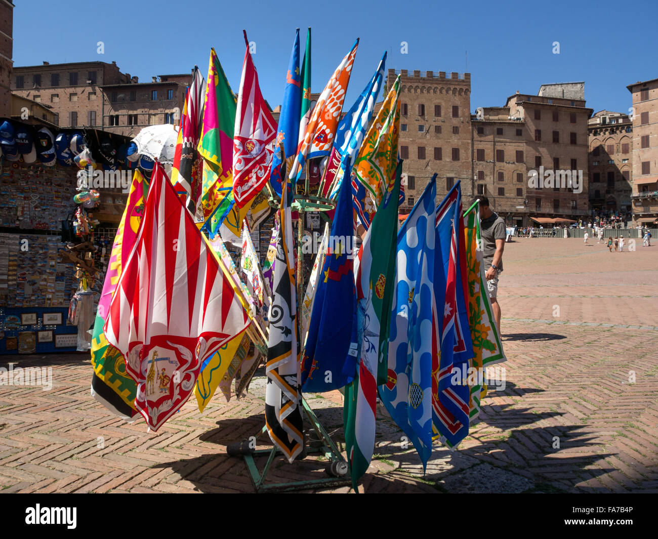 Flags Of The Contrade Of The Palio Of Siena High Resolution Stock ...