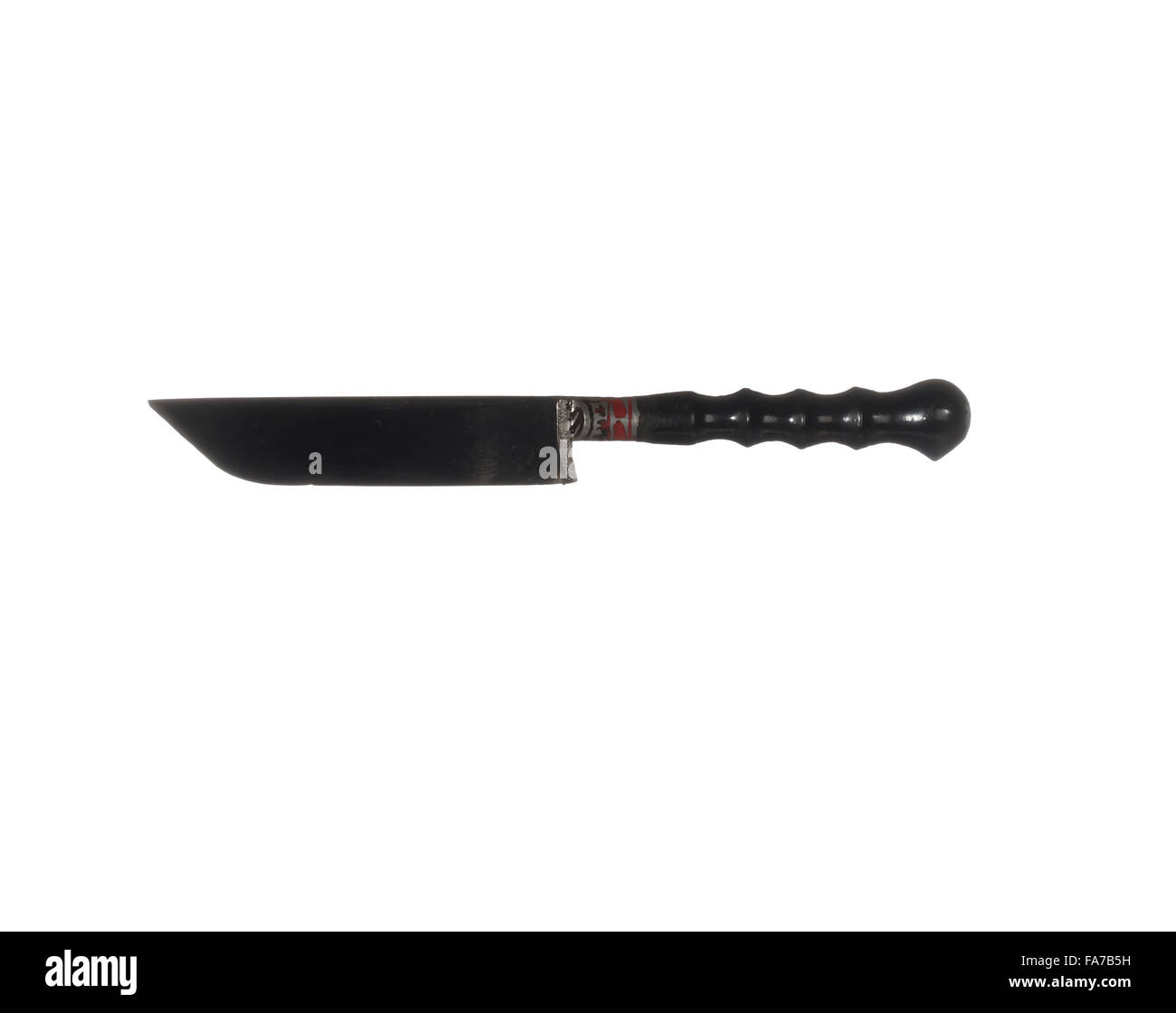 Uzbek knife with a national ornament isolated on white background Stock ...