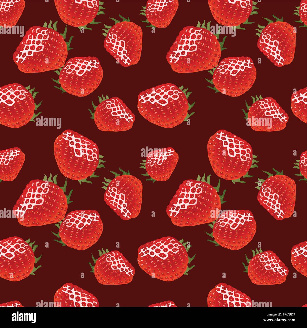 Seamless pattern with strawberry Stock Vector Image & Art - Alamy