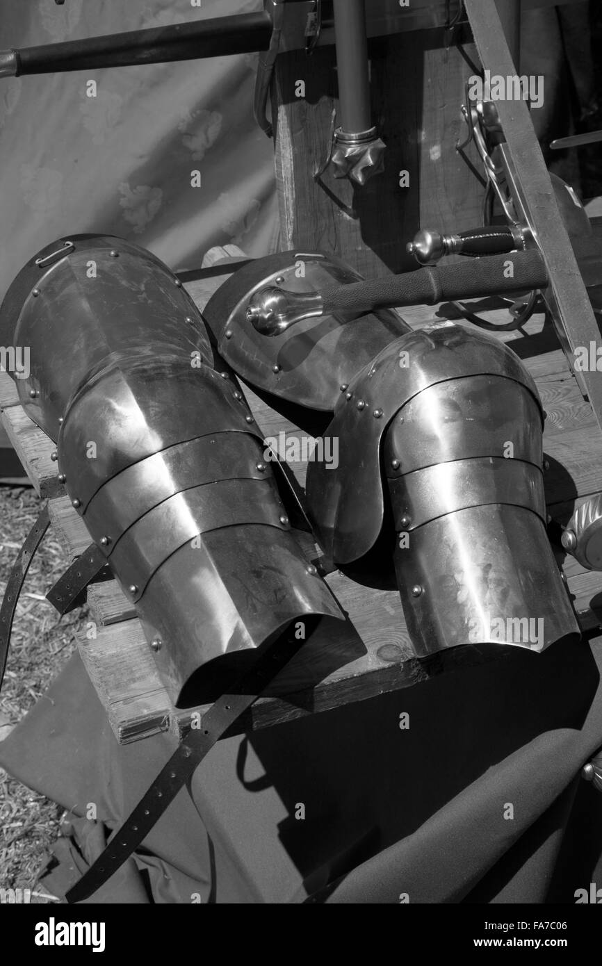Medieval armor for fighting in the middle ages Stock Photo - Alamy