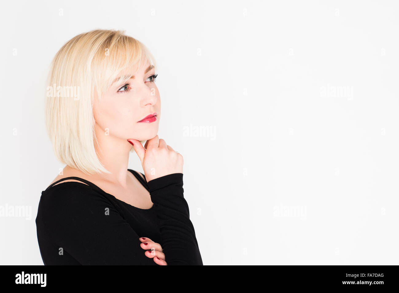 Decision making - difficult life choices and options : A young slim ...