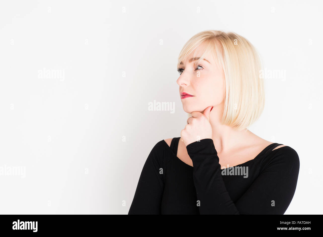 Decision making - difficult life choices and options : A young slim ...