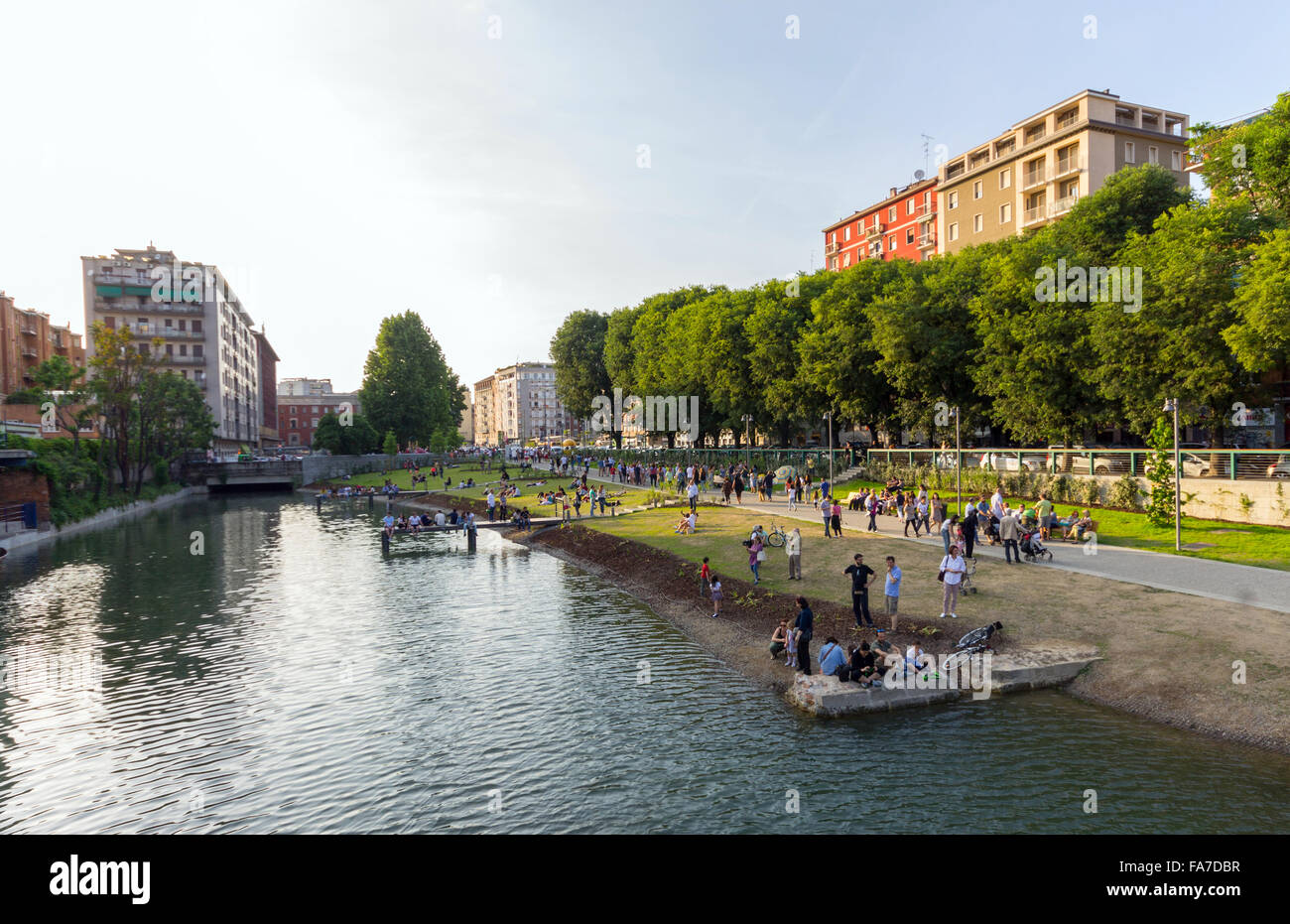 Italy, Lombardy, Milan , Navigli, La Darsena Stock Photo - Alamy