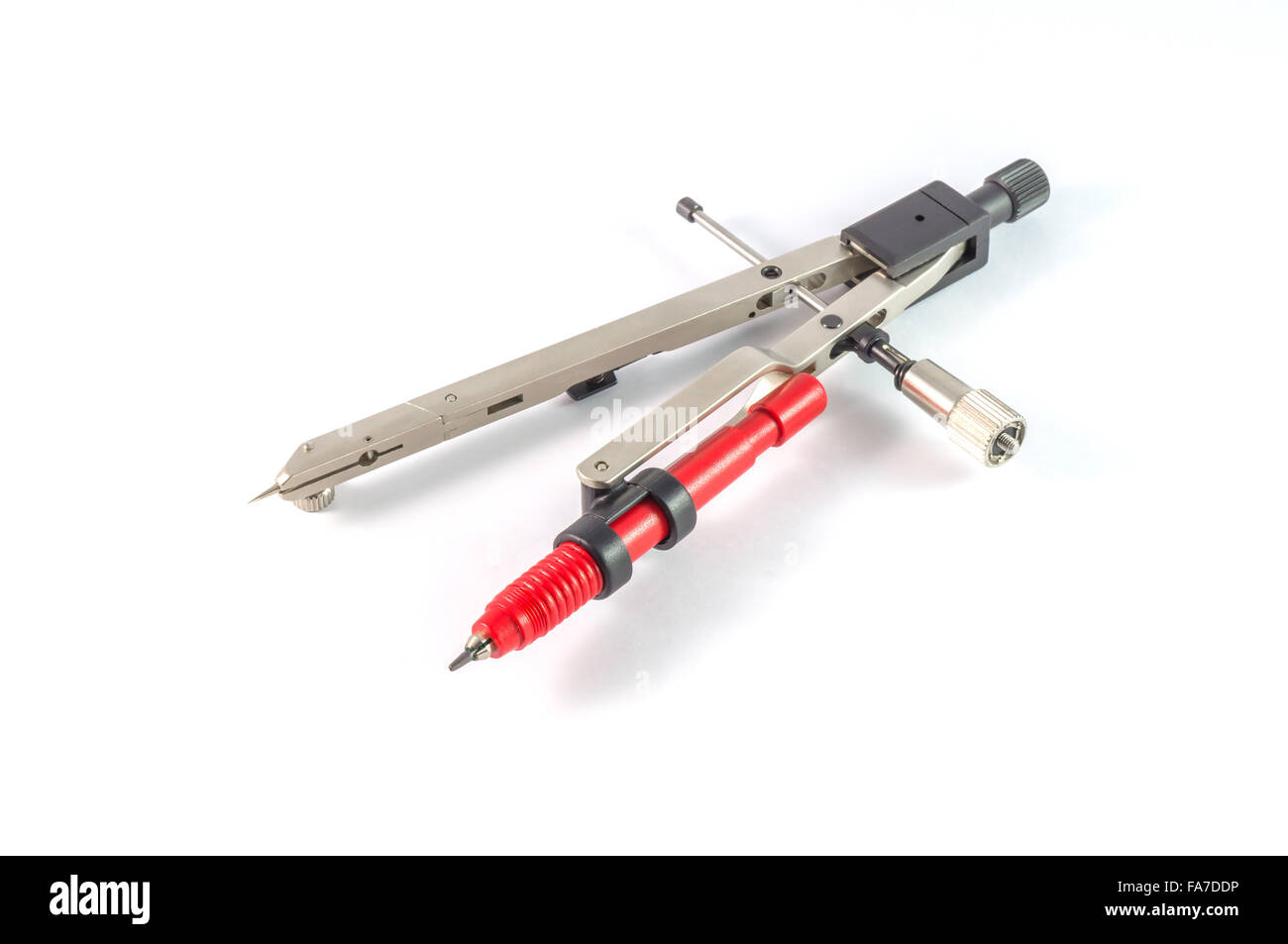 Geometric compasses drawing circle isolated Stock Photo - Alamy