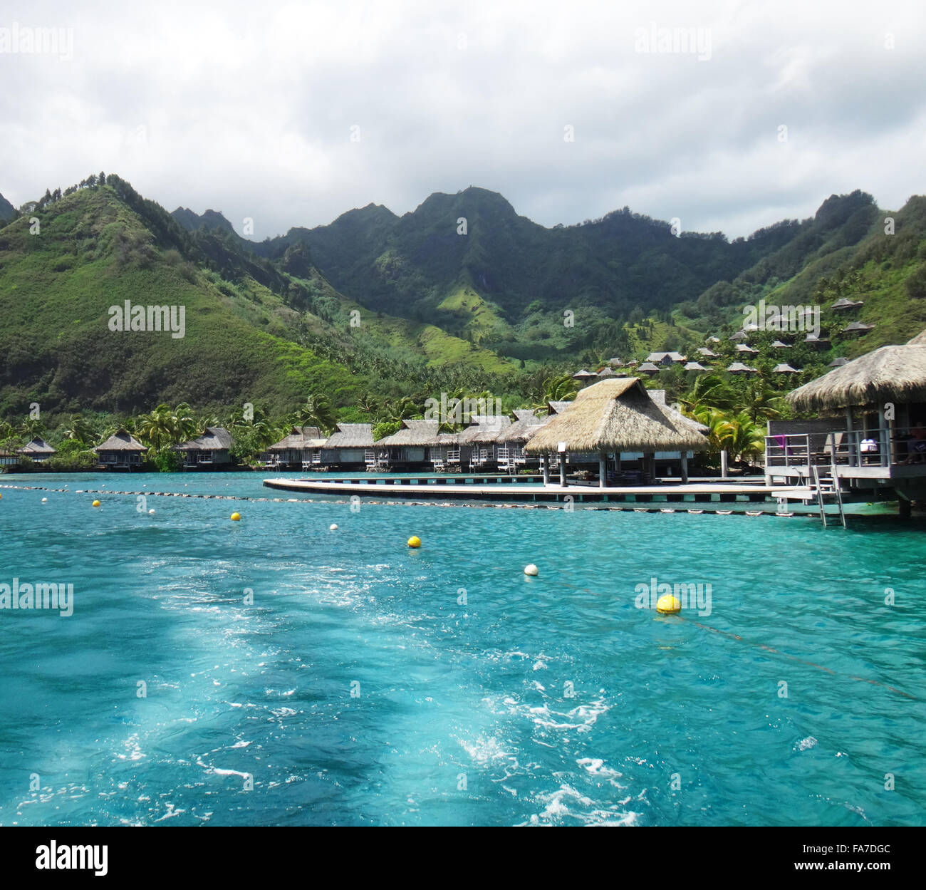 View of Moorea from the lagoon, French Polynesia Stock Photo - Alamy