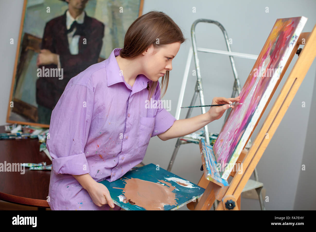 Creative artist for drawing in the studio Stock Photo - Alamy