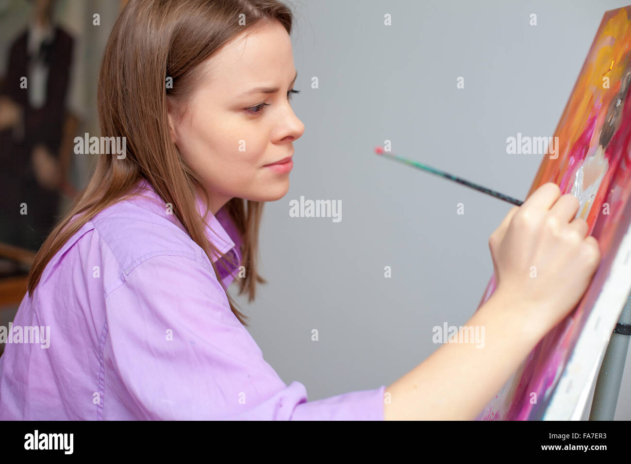Creative artist for drawing in the studio Stock Photo - Alamy