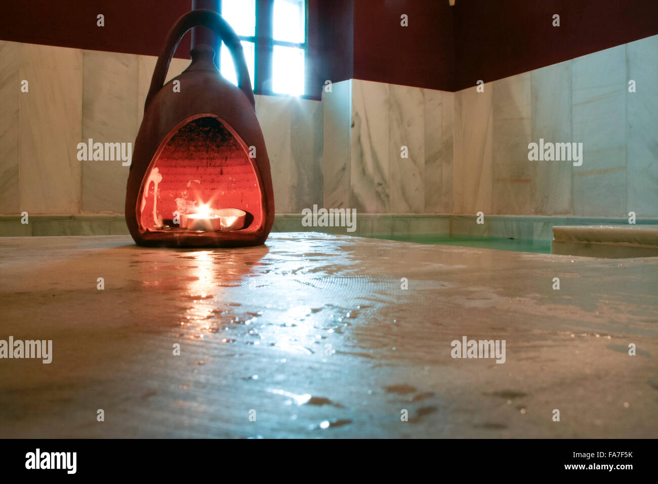 Bathhouse rebuilt as roman bath style. Perfect historic replica with ...