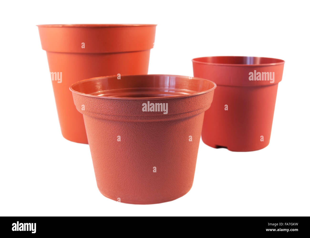 Plastic flower pots Stock Photo - Alamy