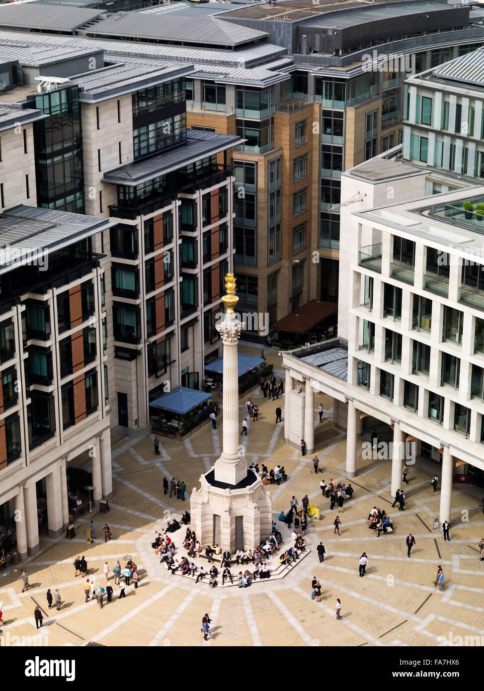 PATERNOSTER SQUARE COLUMN, City of London. Monument to north of St Paul ...