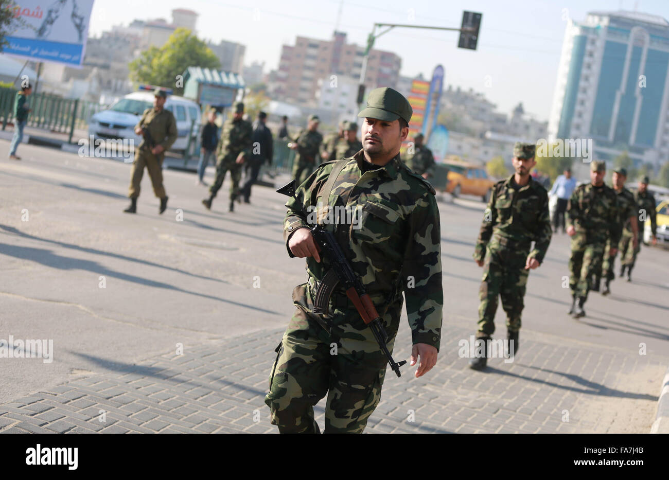 Gaza, Palestine. 23rd Dec, 2015. Messier National Security Forces of ...