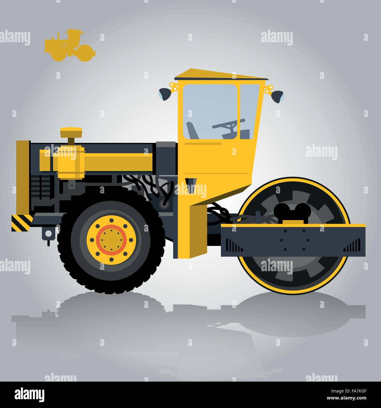 Steam Roller Side View