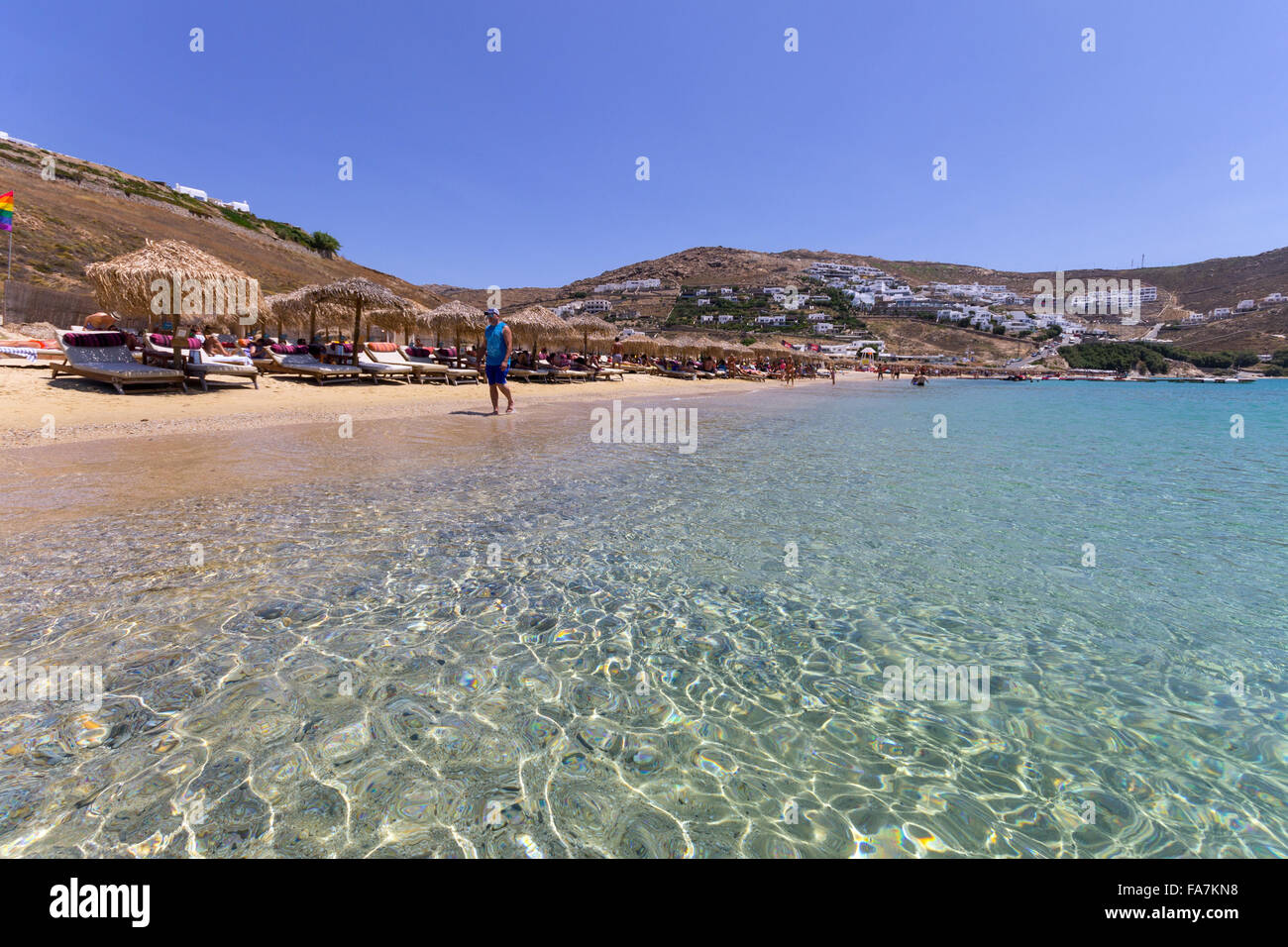 Elia Beach Mykonos Stock Photos & Elia Beach Mykonos Stock Images - Alamy