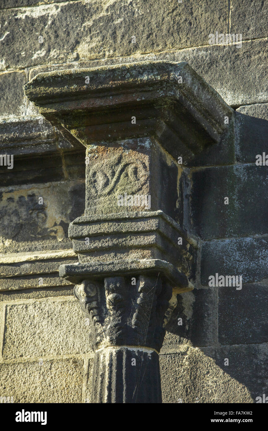 Exterior detail of East Riddlesden Hall, West Yorkshire. East ...