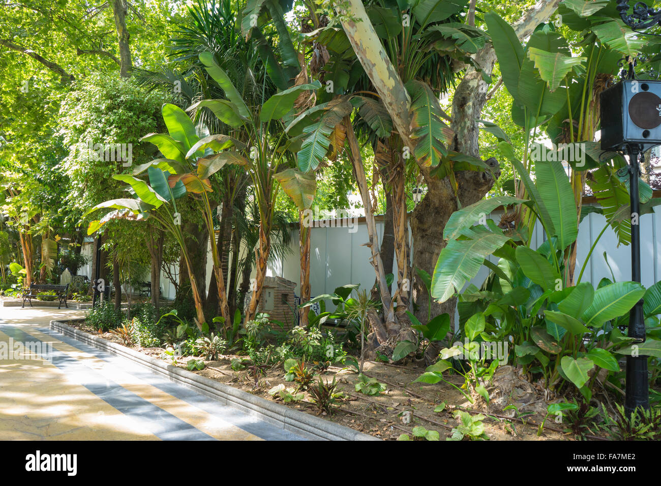 lush summer gardens in Marbella, Andalucia Spain Stock Photo - Alamy