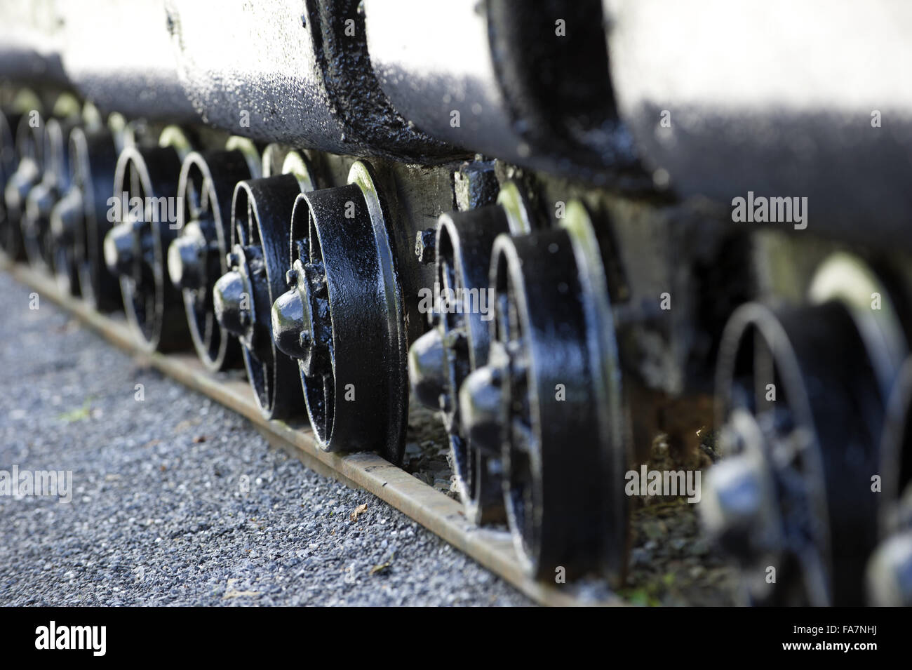 Wheels on the wagons at Dolaucothi Gold Mines, Llanwrda ...