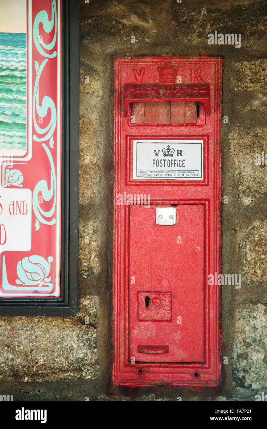 A Victorian post box on set during the filming of 'Mariah Mundi and the ...