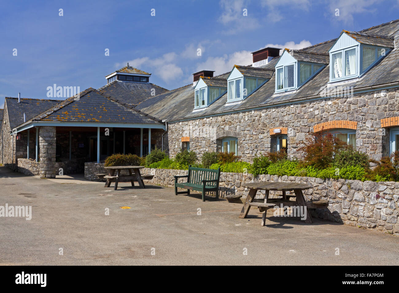 Exterior of the Stackpole Outdoor Learning Centre, on the Stackpole ...