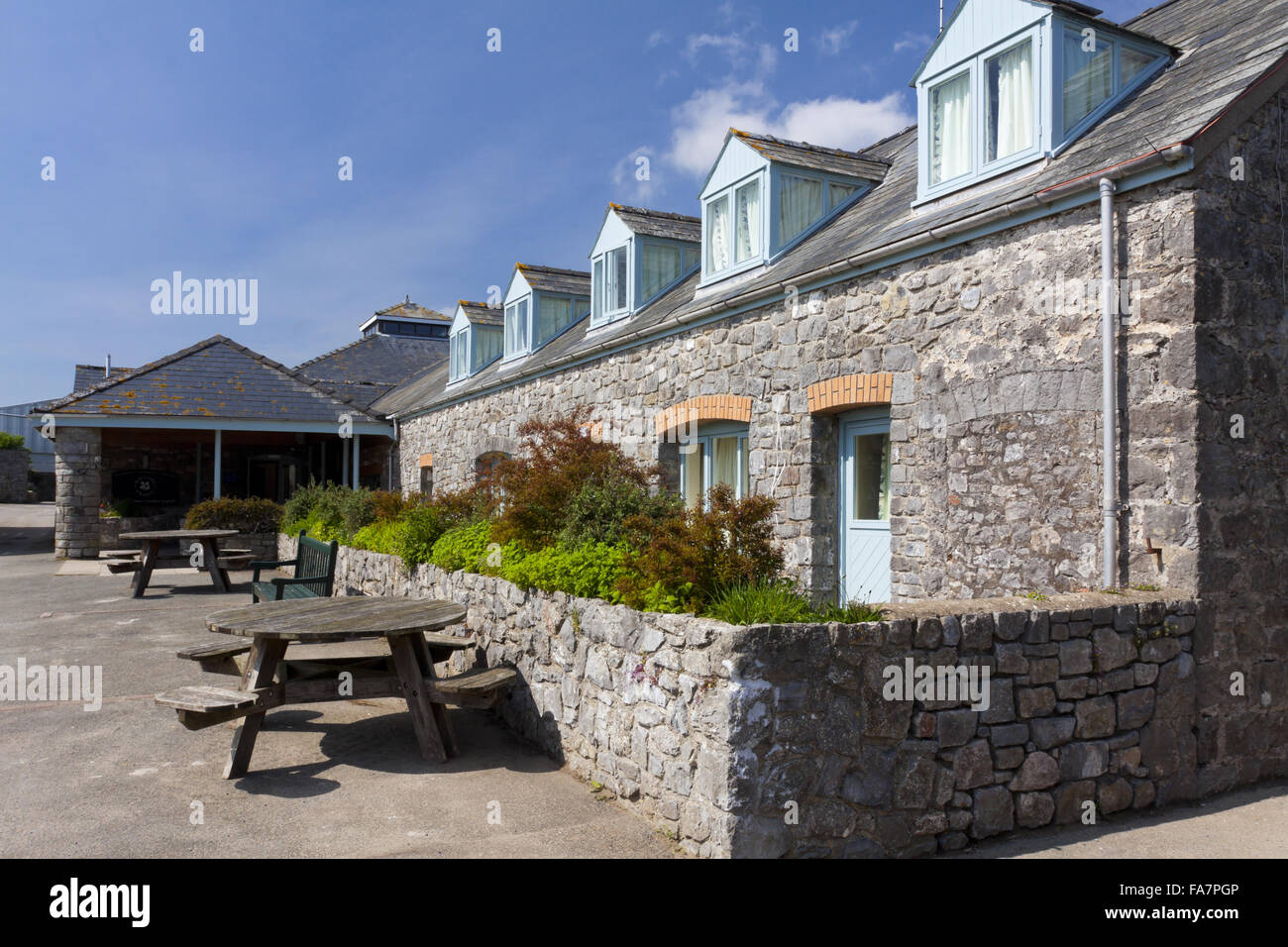 Exterior of the Stackpole Outdoor Learning Centre, on the Stackpole ...