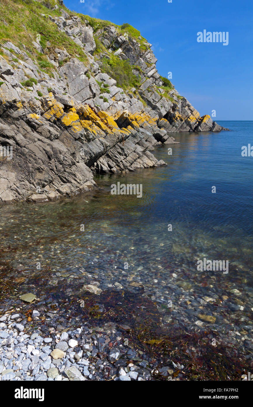 View from the beach at Stackpole Quay, Pembrokeshire Stock Photo - Alamy