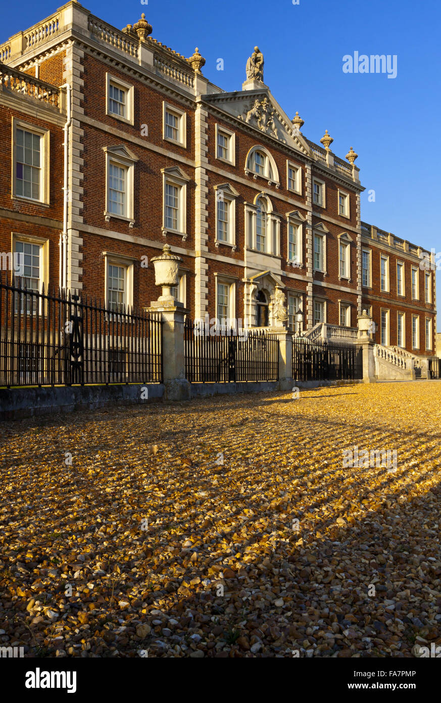 The south front of Wimpole Hall, Cambridgeshire. The house was begun c ...