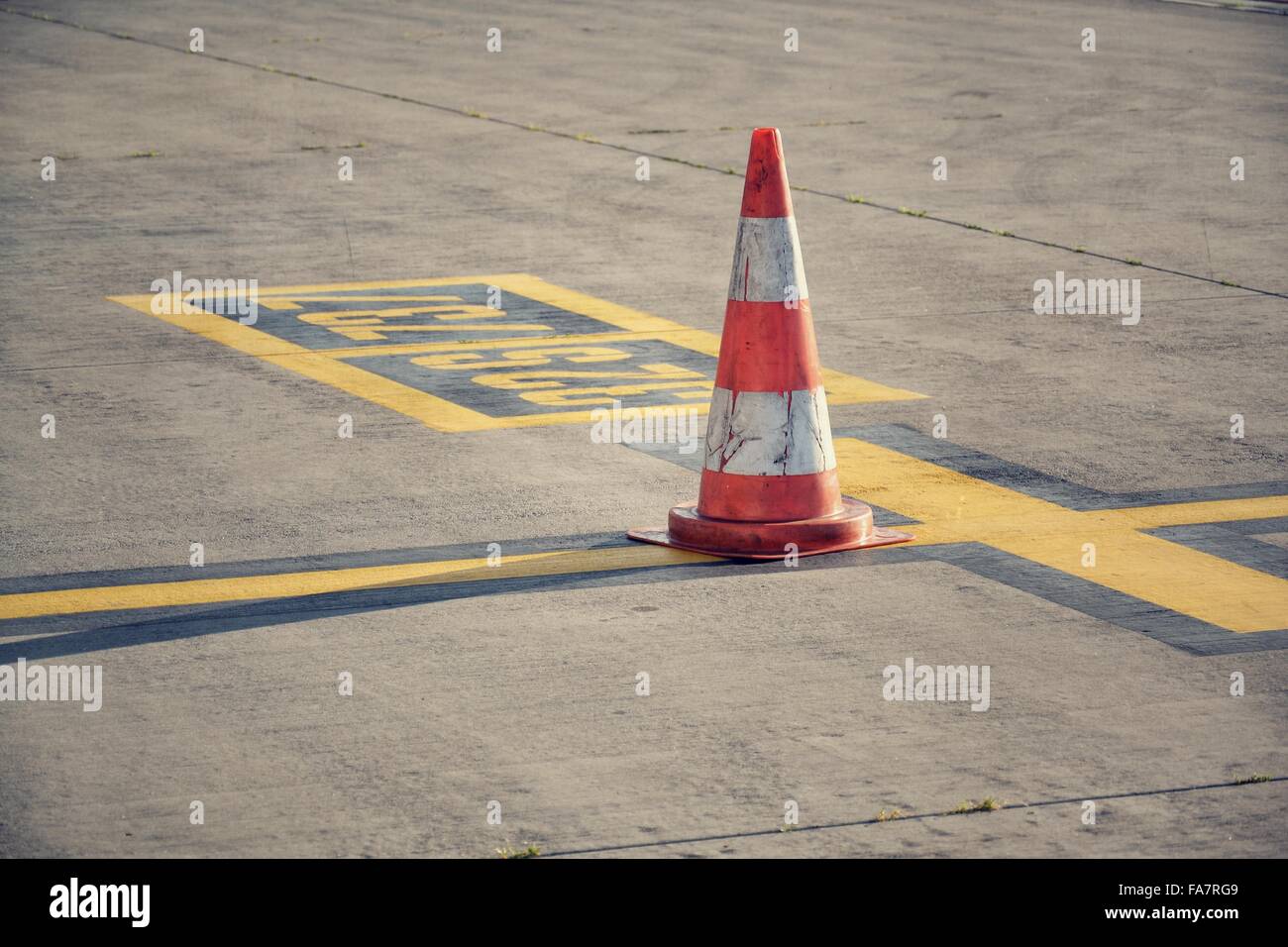 Airport runway stop warning sign hi-res stock photography and images ...