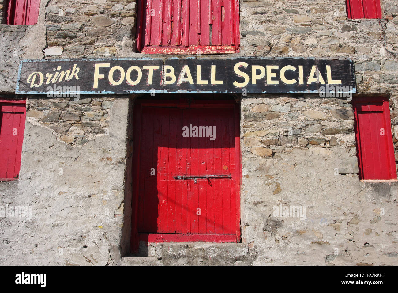 Old store building on the quayside at Ramelton County Donegal Stock ...