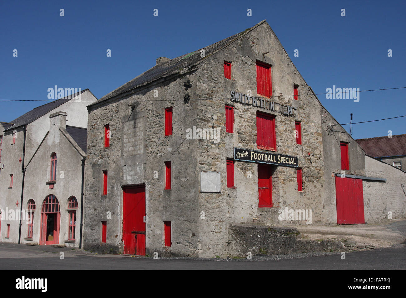 Old store building on the quayside at Ramelton County Donegal Stock ...