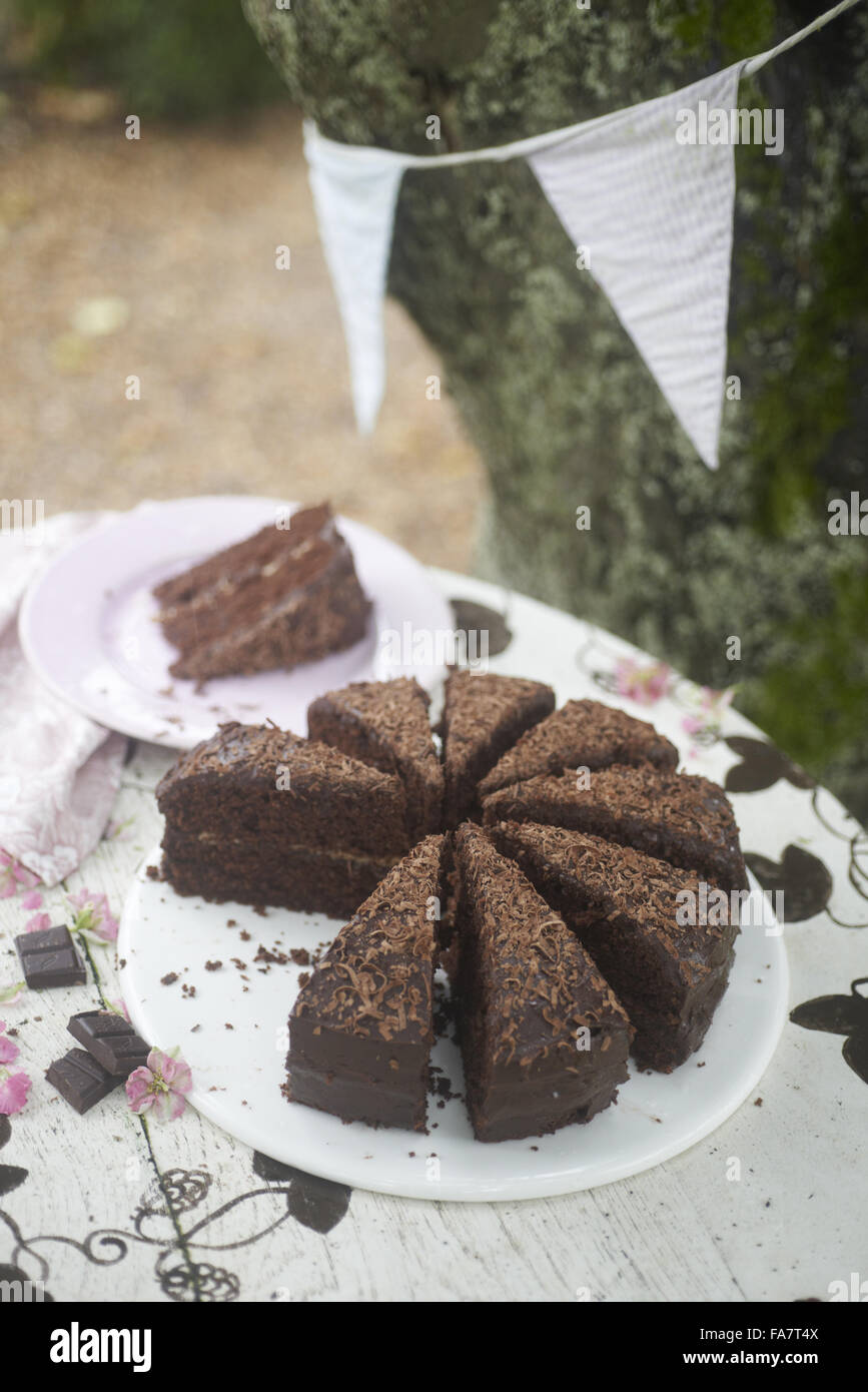 A chocolate sponge, one of the nation's favourite cakes, made by Clive ...