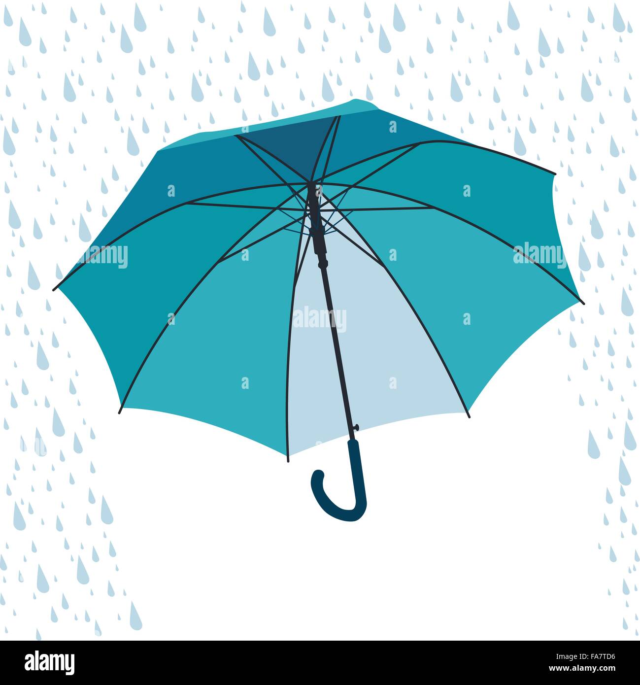 Old black umbrella on Stock Vector Images - Alamy