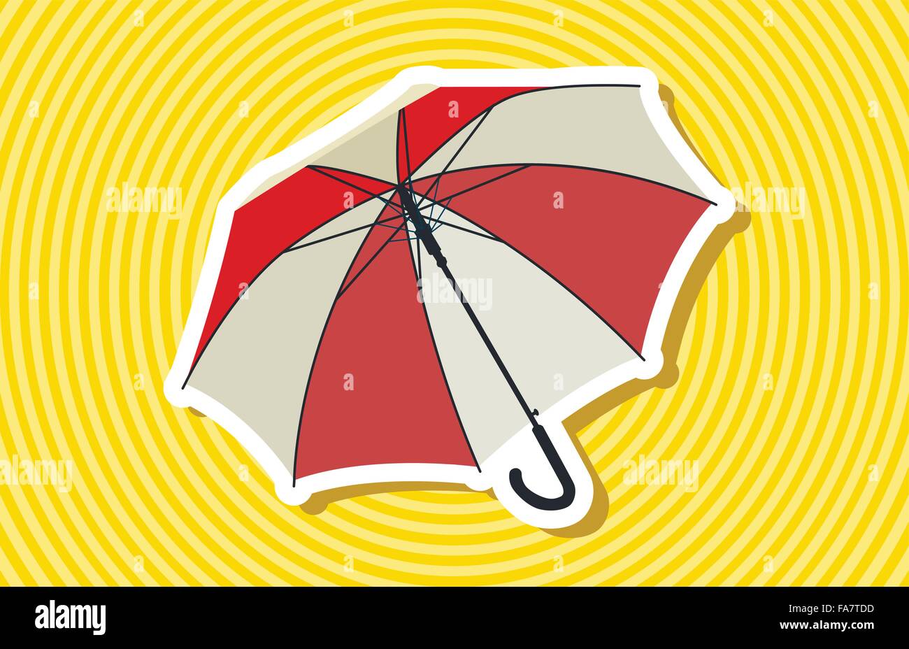 Old black umbrella on Stock Vector Images - Alamy