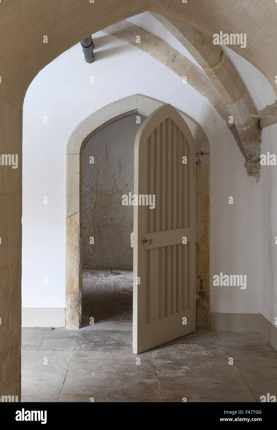 View through the Lobby doorway into the Servants Hall with the door ...