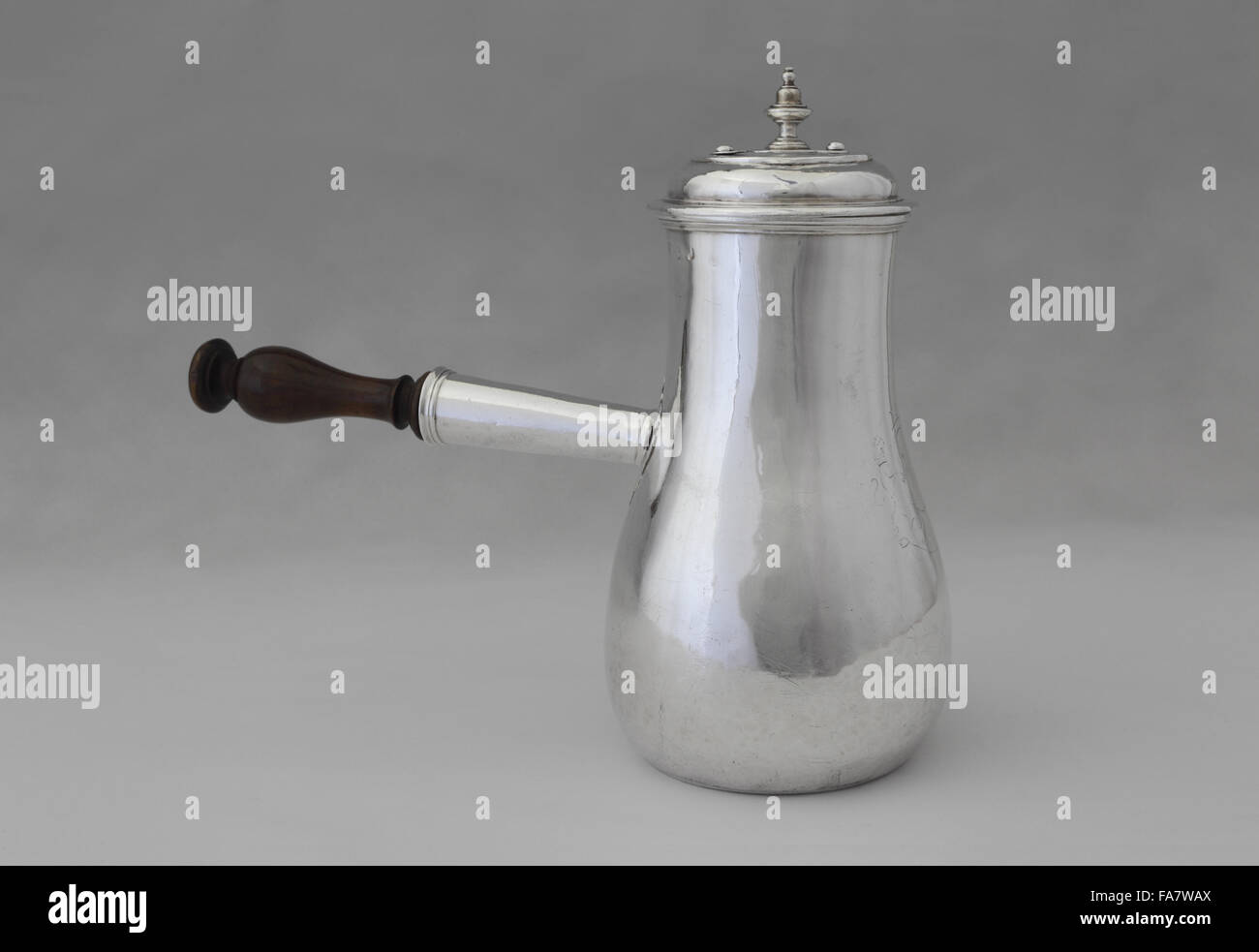 Chocolate pot by Pierre Platel, 1708, part of the silver collection at ...
