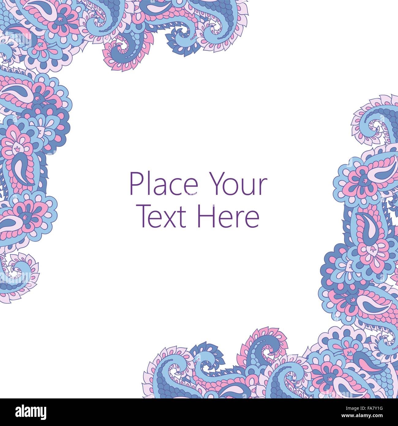 Abstract paisley corner Stock Vector Image & Art - Alamy