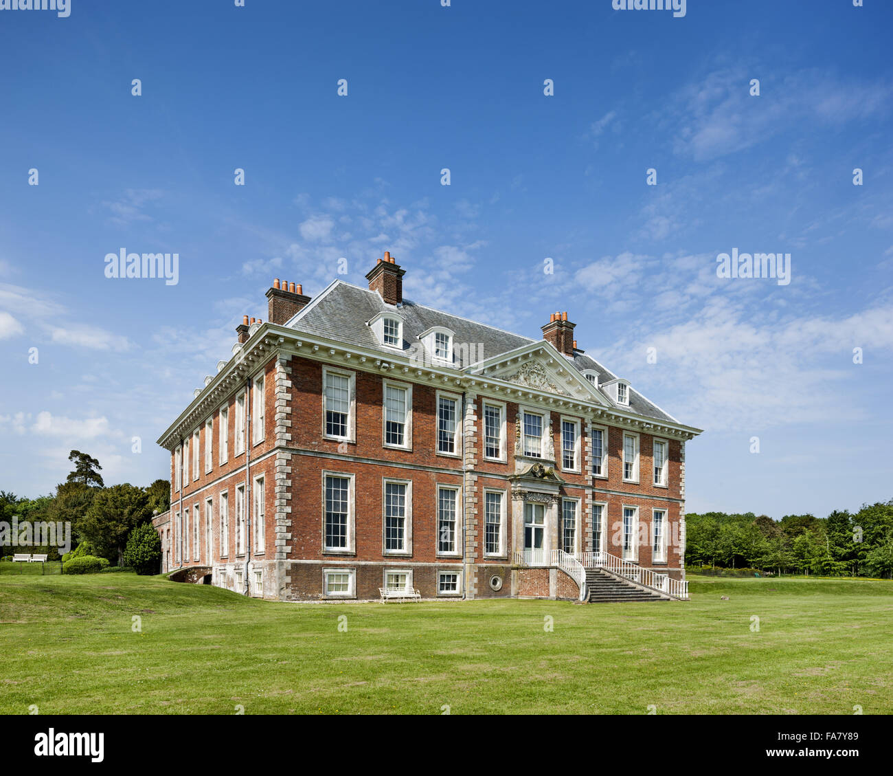 The south front of the main house at Uppark House and Garden, West ...