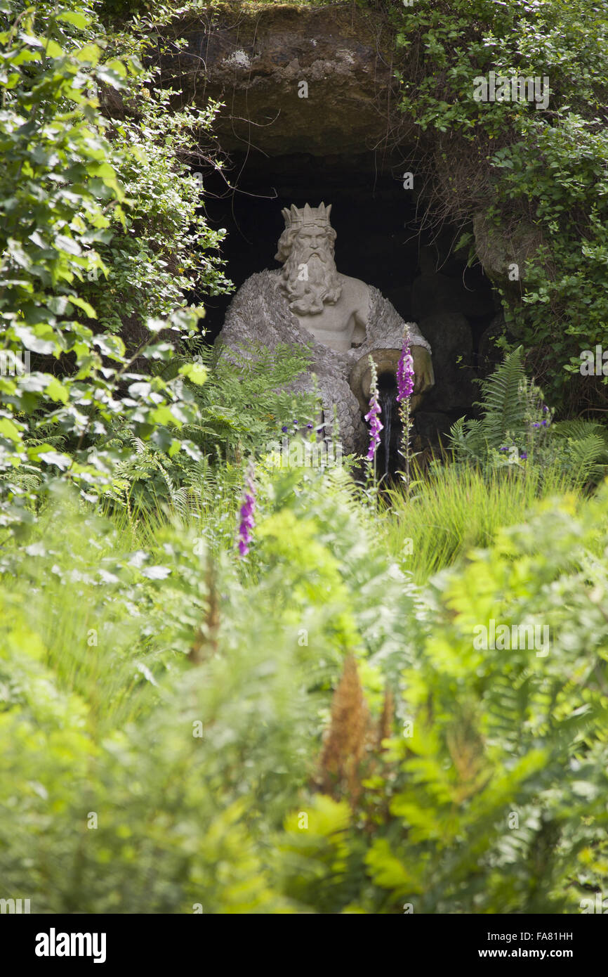 A statue at Woolbeding Gardens, West Sussex. Woolbeding is a modern ...