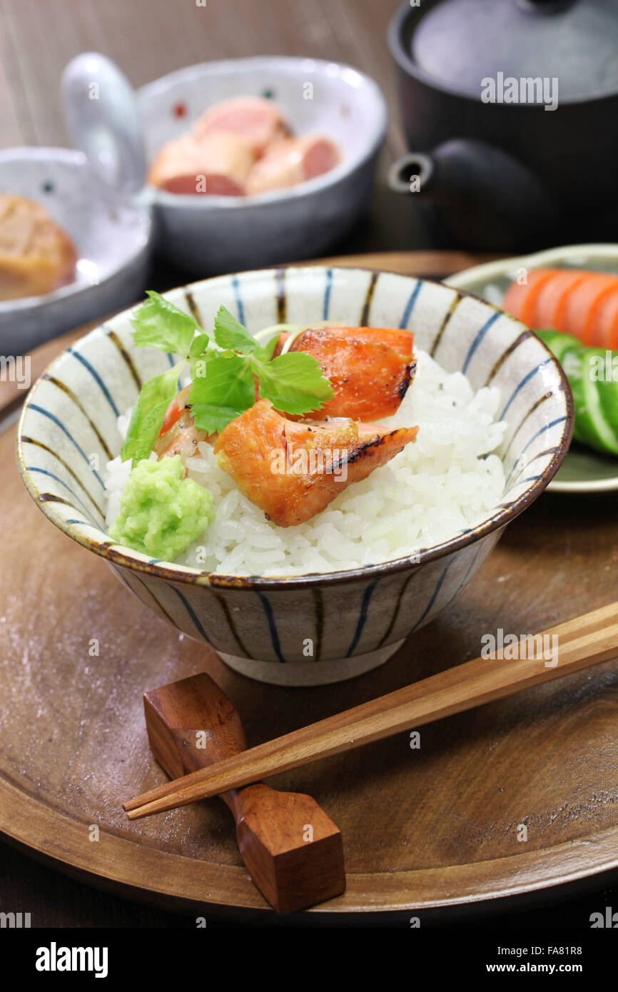 ochazuke is a simple japanese light meal made by pouring green tea over ...
