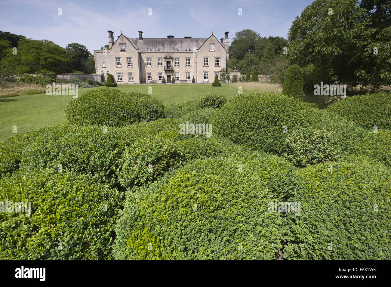 The south front of Nunnington Hall, North Yorkshire seen from the ...
